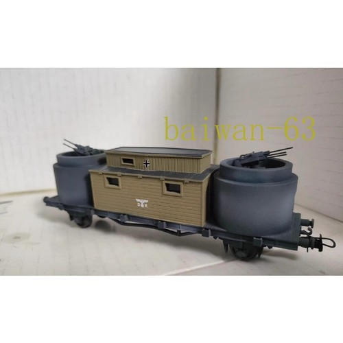HO Scale 1/87 WW2 German Triple Anti Aircraft Machine Gun Carriage ...