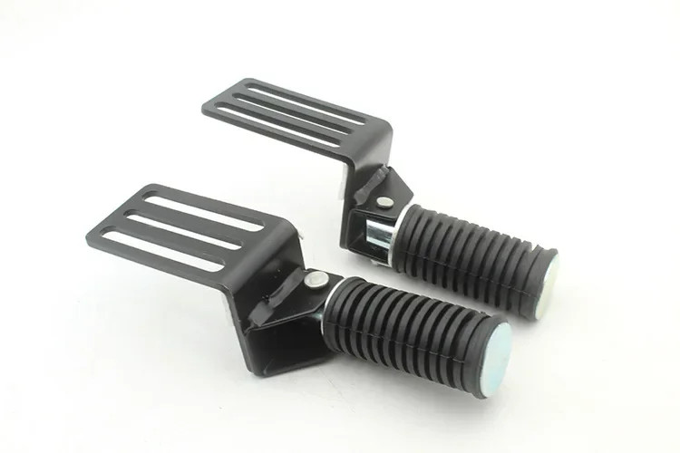 2pcs Foldable Metal Motorcycle Electric Scooter Foot Pegs Pedals ...