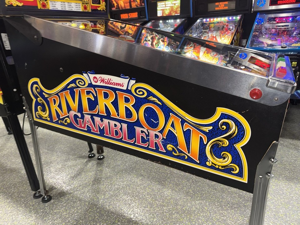 Riverboat Gambler Pinball Williams 1990 LEDS Orange County Pinballs ...