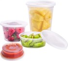 TashiBox [8 oz,16oz,32oz,48Sets,16Sets each size Plastic food storage ...