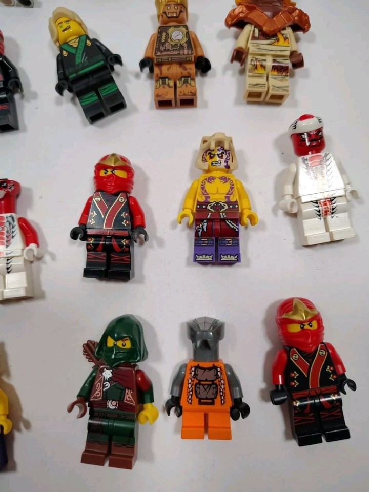 Lego Ninjago 19 Minifigures Lot No Cracks Authentic Good Condition Zane ...