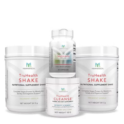 Mannatech TruHealth Maintenance Bundle TruHealth Shakes Cleanse 4pcs ...