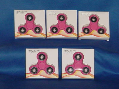 FIDGET HAND SPINNERS Set of 5 PINK High Quality BRAND NEW IN BOX | eBay