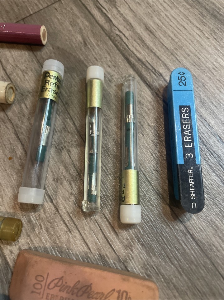 Vintage Eraser Lot Mechanical Pencil And Typewriter Erasers | eBay