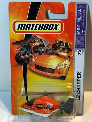MATCHBOX MB70 LZ CHOPPER "SURF PATROL" ORANGE RESCUE HELICOPTER | eBay