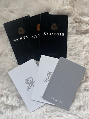ST. REGIS Luxury Hotel Key Card. 3 black, 2 white, 1 grey | eBay