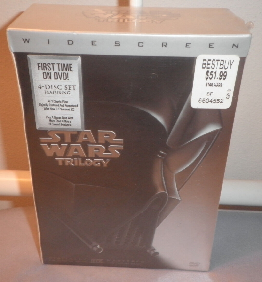 Star Wars Trilogy (DVD, 2004, 4-Disc Set, Widescreen Edition) Sealed ...