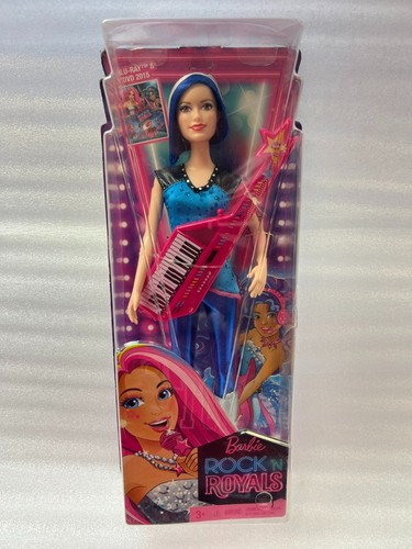 2014 Mattel Barbie Doll Rock N Royals Princess ZIA with Blue Hair ...