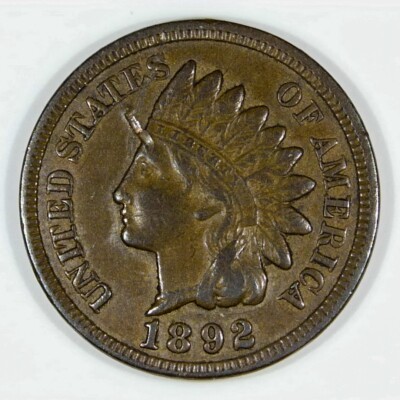1892 Indian Head Cent Penny XF Z341 | eBay UK