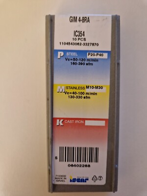 10 x GIM 4-8RA ic354 ISCAR | eBay