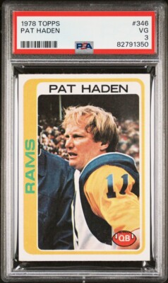 1978 Topps Football Pat Haden Card #346 PSA VG-EX 4.5 | eBay