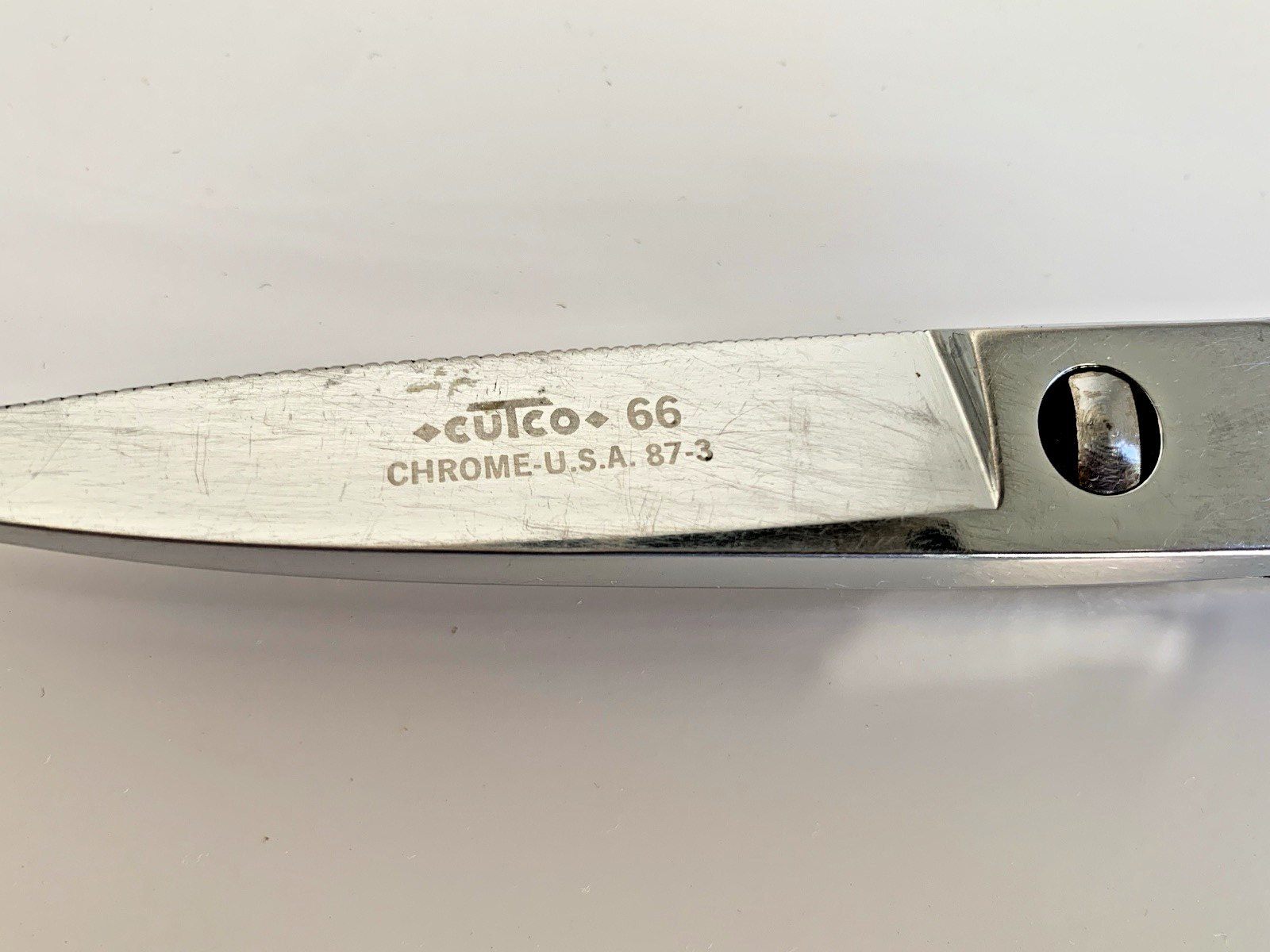 Cutco 8” Sure-Grip Shears Scissors 66 Chrome Take Apart Made in USA 87 ...