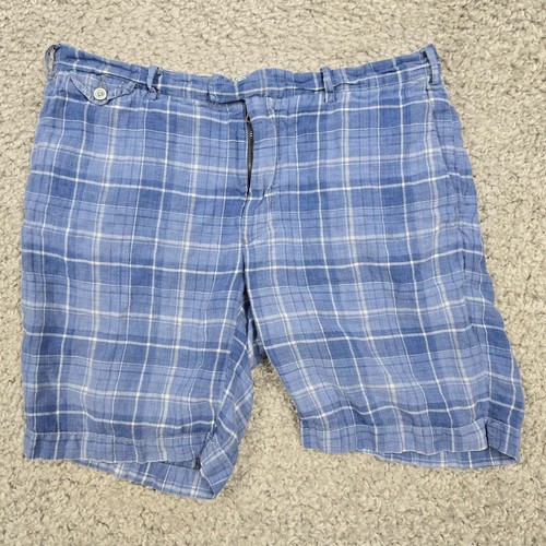 Polo Ralph Lauren Men Linen Shorts Size 33 Plaid India Madras Summer ...