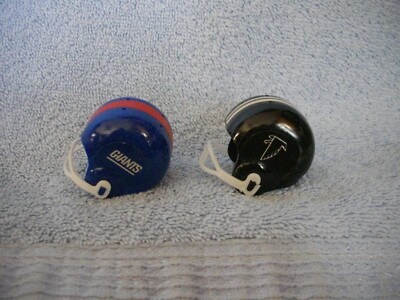 NFL Atlanta Falcons & Giants Mini Riddle Mini Helmets (2) Black and ...