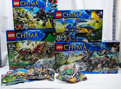 LEGO LEGENDS OF CHIMA Lot 70005 70006 70009 70012 70012 *INCOMPLETE ...