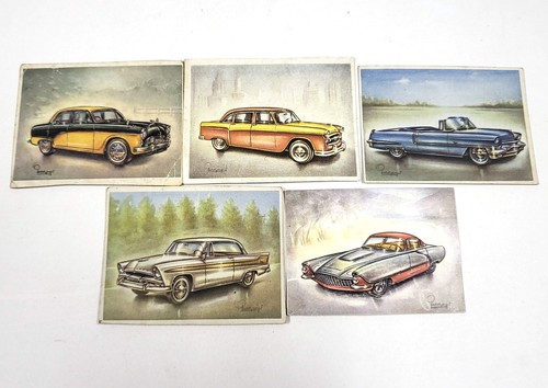 Vintage Full Speed Virginia Cigarette Cards – 5x Car Series ...