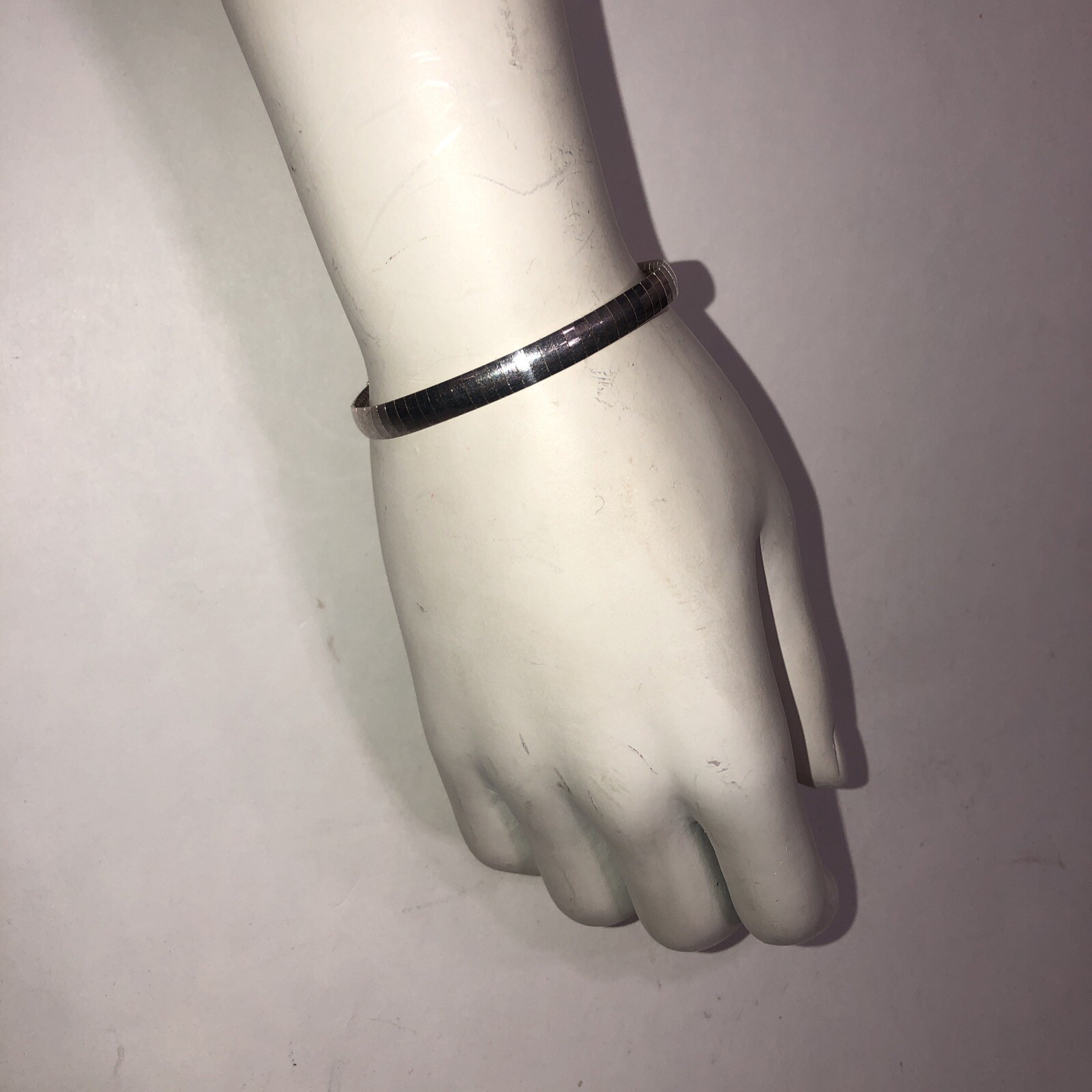 Vior, Sterling Silver 925 Italian Omega Chain Bracelet 7 Inches 5.5mm ...