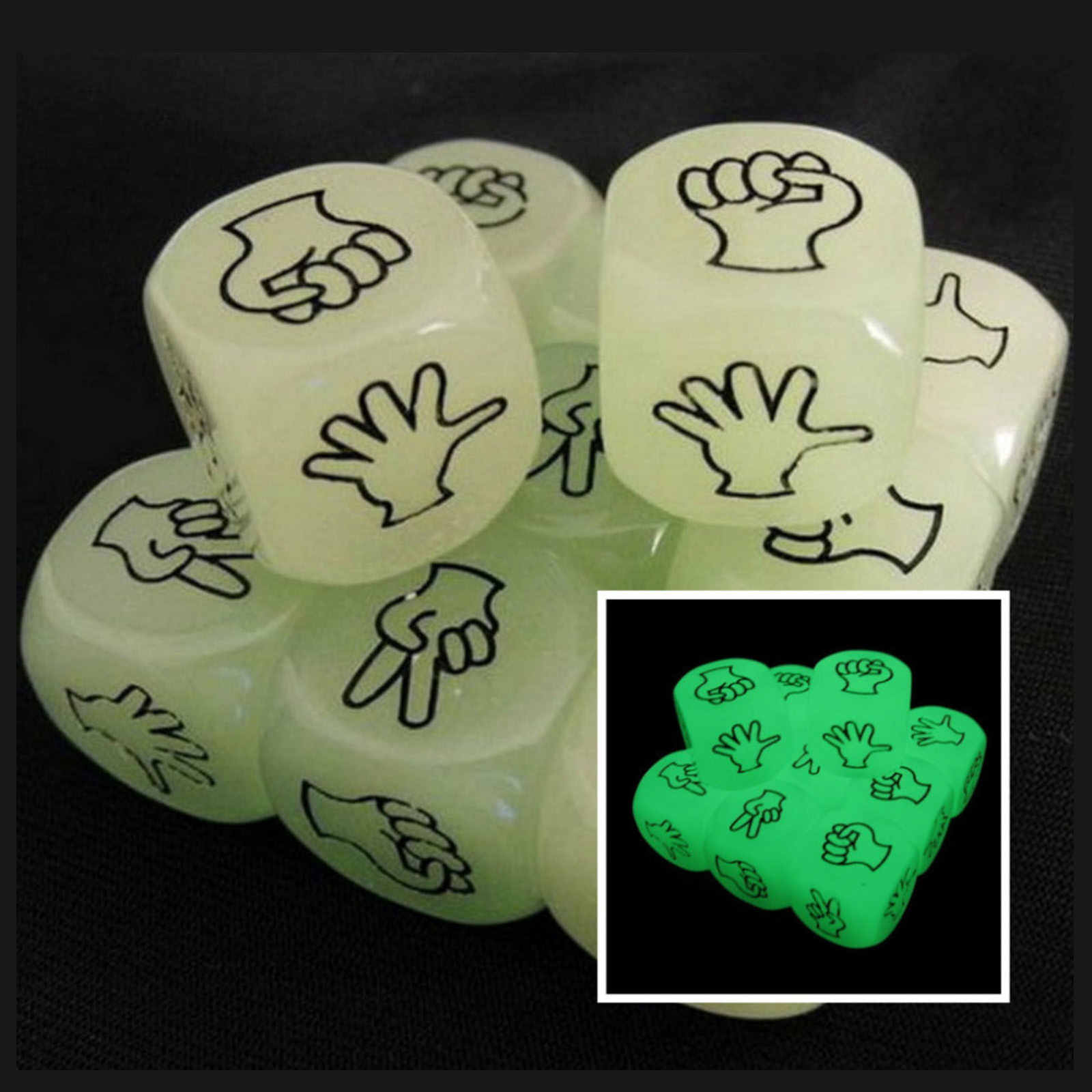 Pocket-friendly Rock Paper Scissors Dice Sturdy Finger-guessing Game | eBay