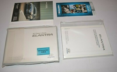 2017 HYUNDAI ELANTRA OWNERS MANUAL GUIDE BOOK SET WITH CASE OEM | eBay