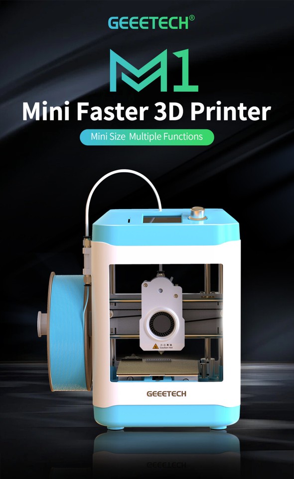 Geeetech 3D Printer Mini 3D Printer 250mm/s Auto-Leveling 3.94x4.33x3.94in NEW | eBay