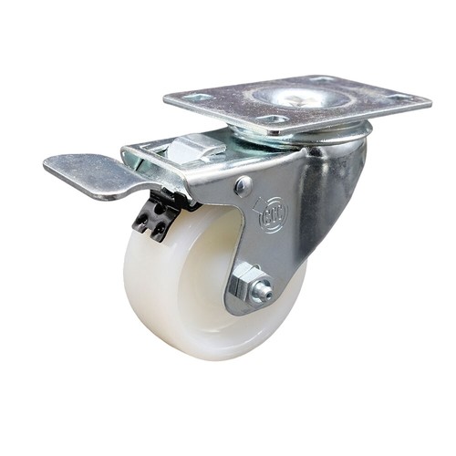 3 Inch Nylon Wheel Swivel Top Plate Caster with Total Lock Brake ...
