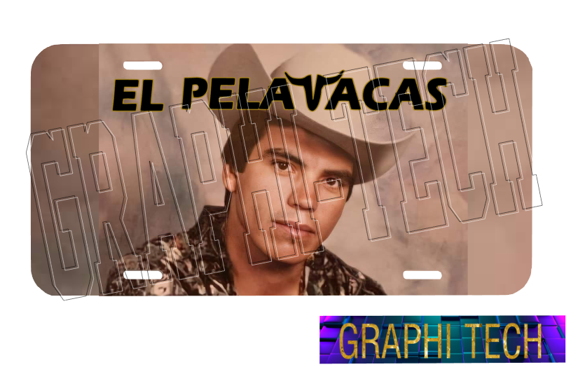 el pelavacas chalino sanchez placa de aluminio impresa para veiculo | eBay