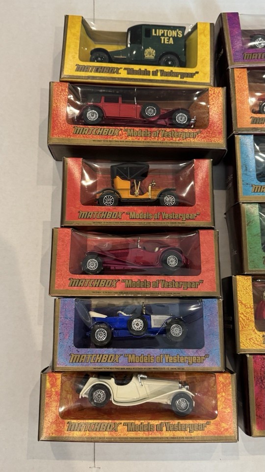 Matchbox Models of Yesteryear Lot Of 28 Cars In Boxes Vintage 1969 1978 ...