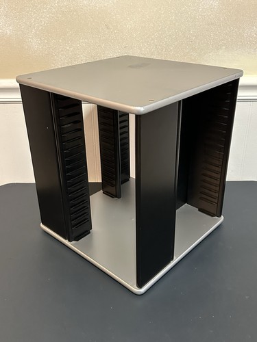 80 DVD Rotating Carousel Media Storage Spinning Display Tower Rack ...