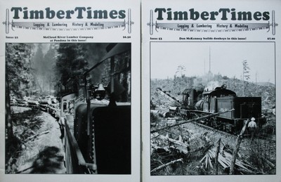 HO/HOn3: TIMBER TIMES #s 52 & 53, Logging & Lumbering, History ...