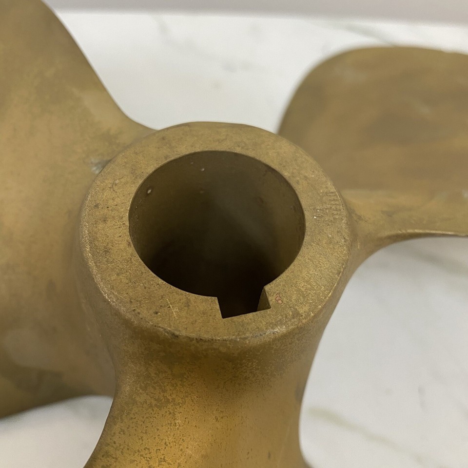 Campbell sailor bronze boat propeller 3 blade 1.25” shaft 15" diameter ...