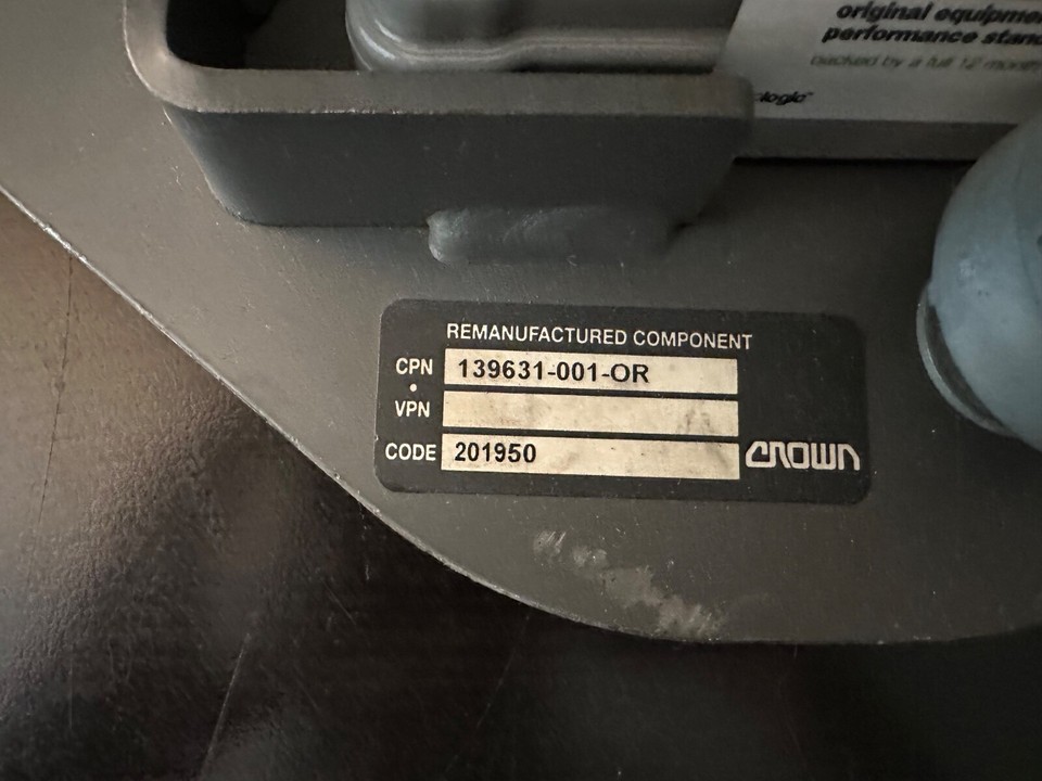 Crown RC5500 Display Module Access 1, P/N 139631, Used, With Ignition ...