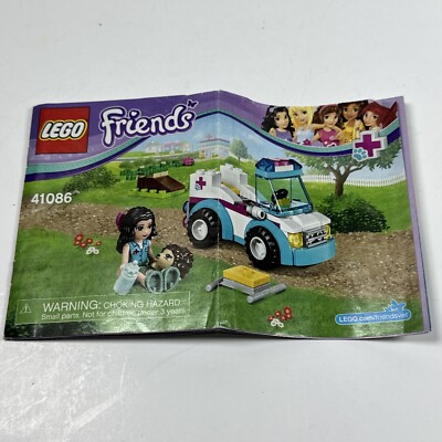 LEGO Friends 41086 Vet Ambulance Instruction Manual ONLY | eBay