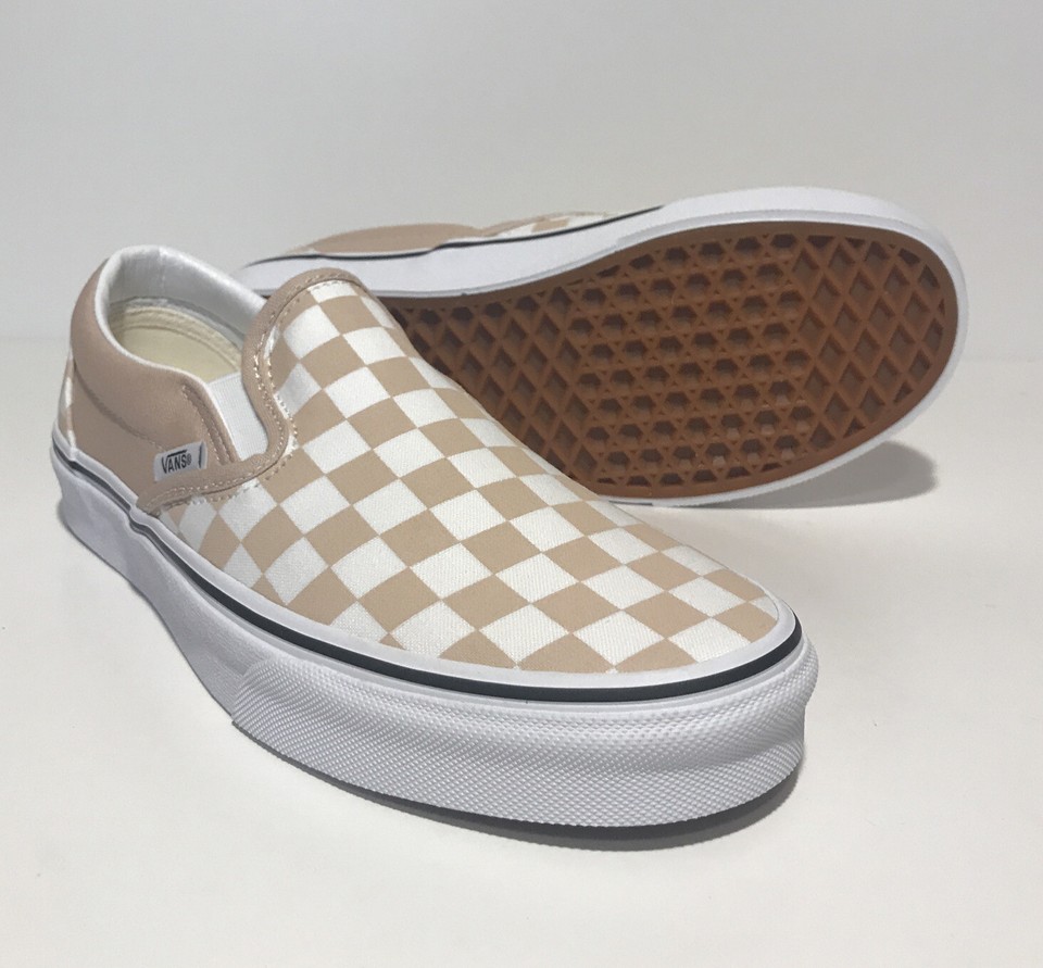 Vans Classic Slip On Checkerboard Women’s Size 9 Frappe Casual Beach ...