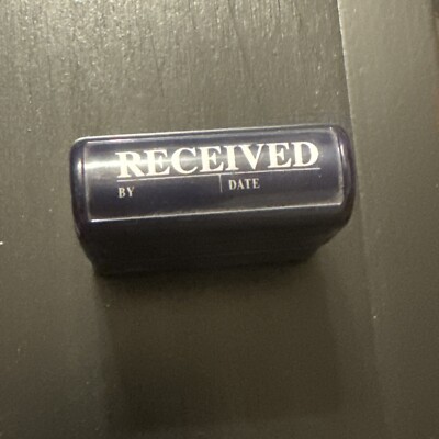 Stamp-Ever Rubber Stamp - Received Red Ink 3/4” x 2” | eBay