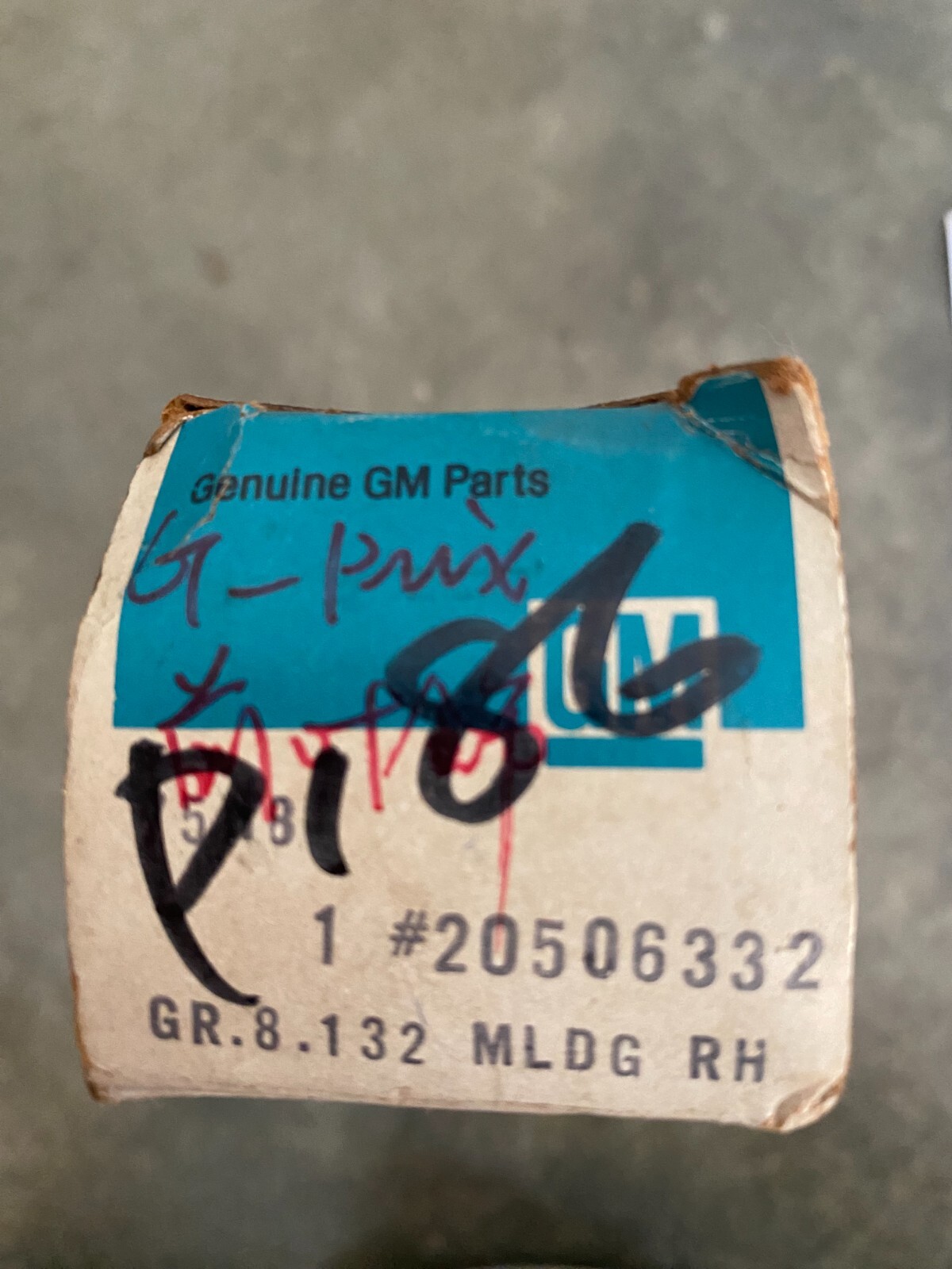 Genuine Front Fender Upper Rear Reveal Molding For Pontiac Grand Prix ...