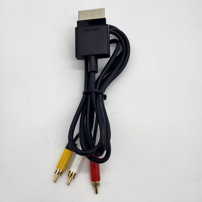 OEM Genuine Microsoft XBOX 360 Composite AV Video Audio Cable Cord | eBay