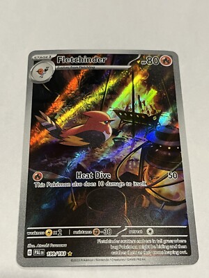 Fletchinder 199/193 Pokemon Paldea Evolved Illustration Rare Card NM | eBay