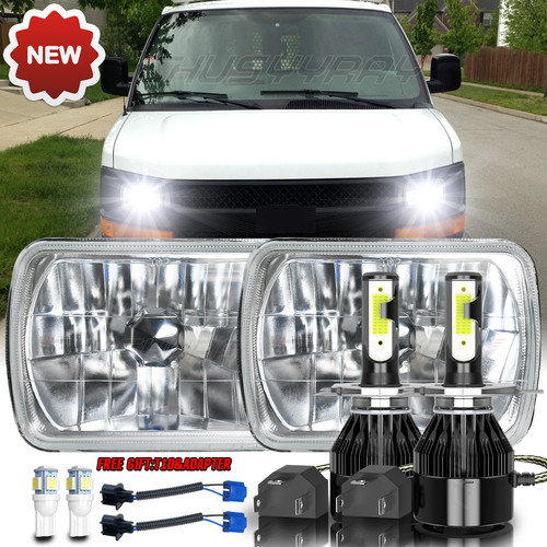 For Chevy Express 1500 2500 3500 Cargo Van Pair 7x6'' 5x7" LED ...