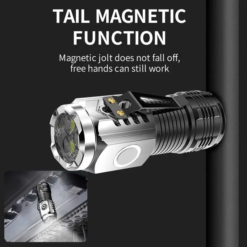 Three-Eyed Monster Mini Flashlight Flash Super Power Waterproof Outdoor ...