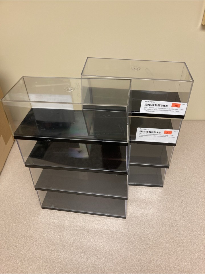 8 Clear Plexiglass Model Car Display Cases Suitable For 1/24 Or 1/25 ...