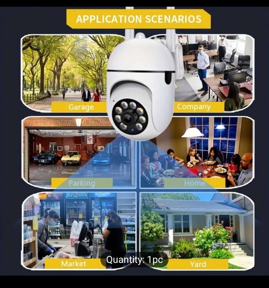 Teruhal 1080P HD Wireless Security Camera - Indoor/Outdoor, Wi-Fi ...