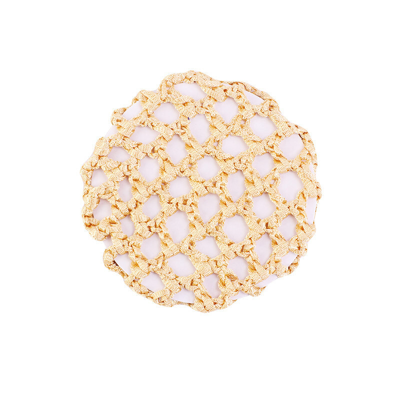 Elastic Band Crochet Hair Bun Cover Snood Pearl Hair Net Ballet Dance ...