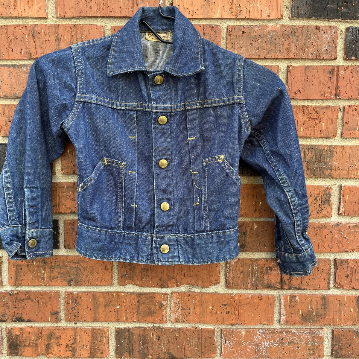 Vintage 1960s Big Smith Buckaroo Denim Trucker Jacket Boy Vintage 1960s Big Smith Buckaroo Denim Trucker Jacket Boy