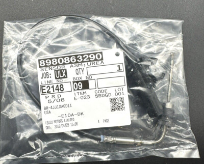 John Deere OEM Isuzu CVR DEF DCM EXHAUST Temp Sensor 8980863290 *NEW ...