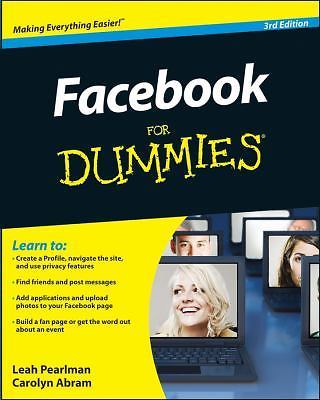 Facebook for Dummies by Carolyn Abram and Leah Pearlman (2010, Trade ...