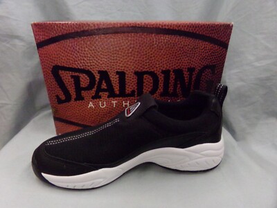 Spalding Ultralites Construction Mens Size 9 Black & White Slip-On ...