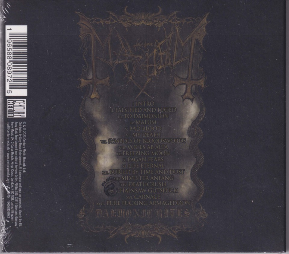 Mayhem 2023 CD - Daemonic Rites (Ltd. Digi.) Watain/Marduk/Satyricon ...