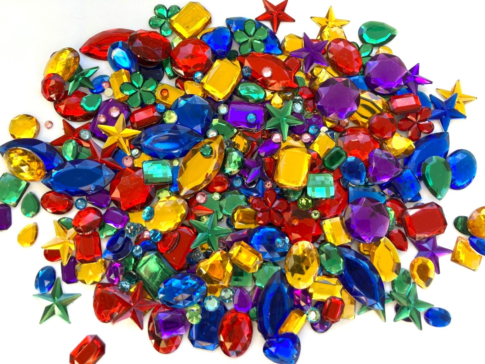 Acrylic Flat Back Rhinestone Gems Jewels Card Crafts Mixed Selection ...