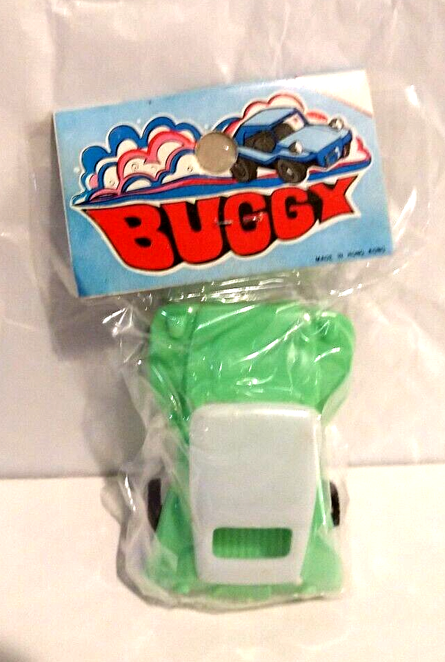 Dime Store Toy Plastic Mod Green Dune Bubby Hong Kong 1970s NOS New MIP ...
