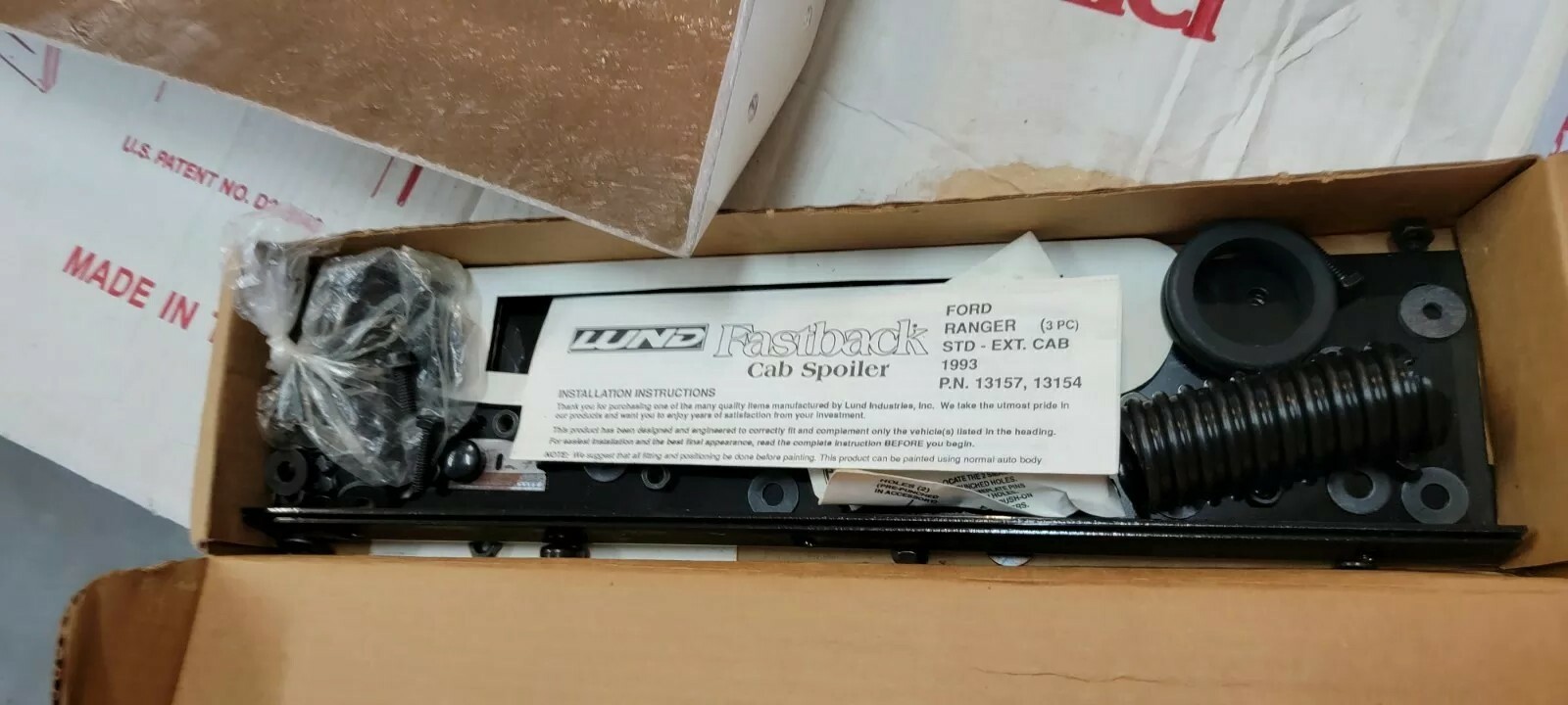 NOS Lund Cab Fairing Bed Spoiler Fastback Like Racerback Ford Ranger ...